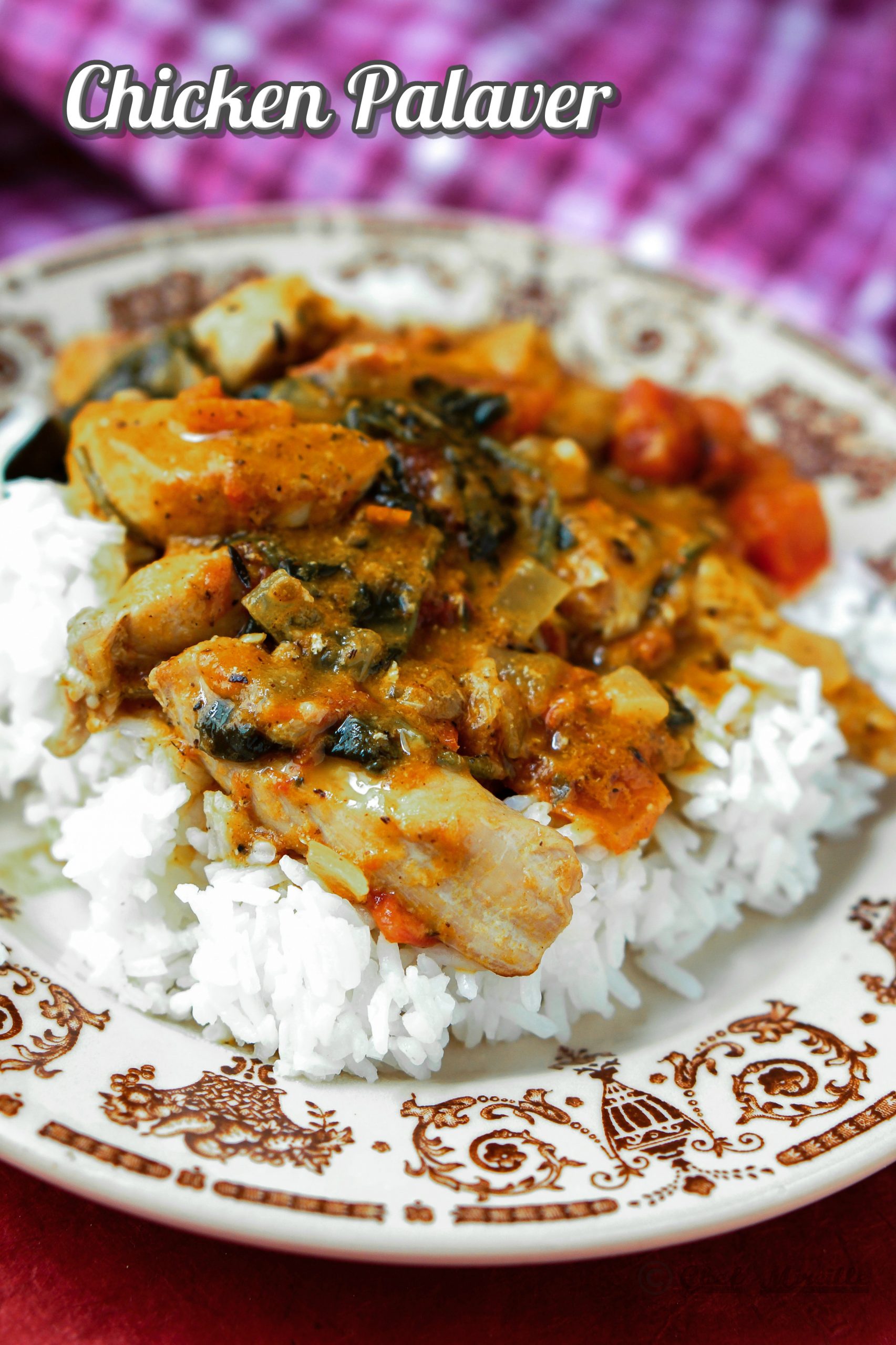 Palaver Chicken - Ghanian Chicken Peanut Stew - Global Kitchen Travels