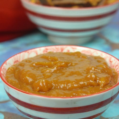 Baked Sweet Potato Fries with Mango Ketchup - Global Kitchen Travels