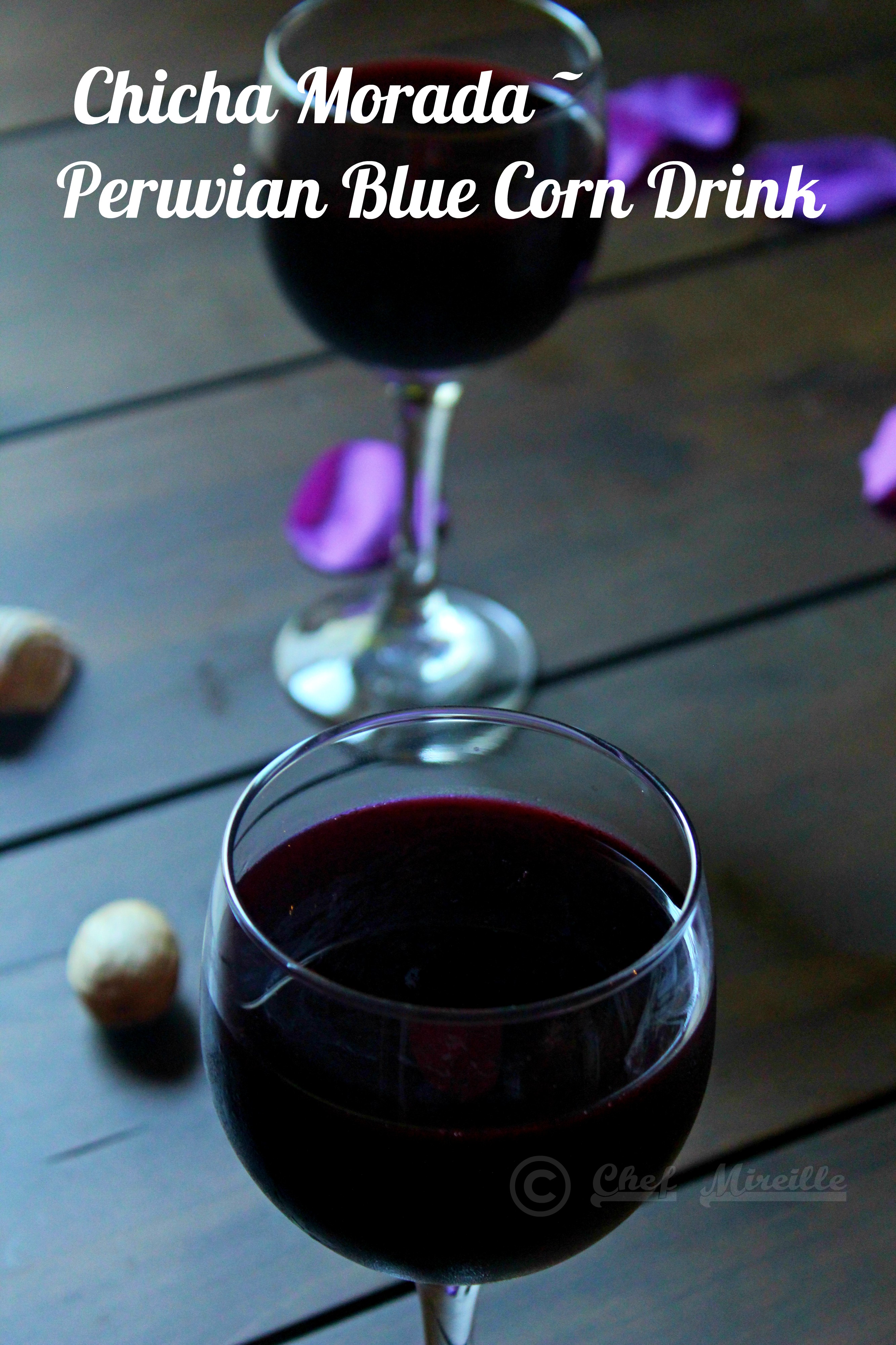 Peruvian Chicha Morada - Purple Corn Punch | Global Kitchen Travels