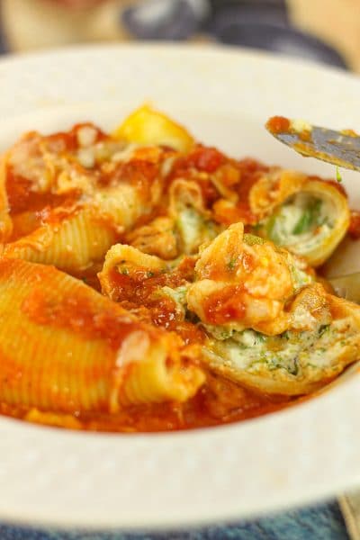 Ricotta Stuffed Shells with Broccoli - Global Kitchen Travels