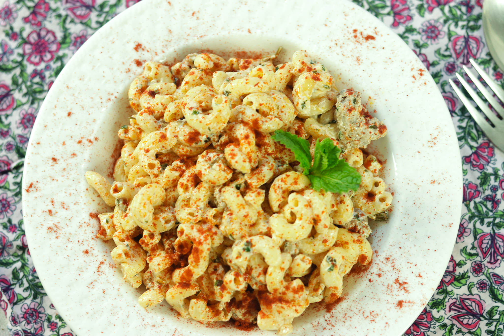 Yogurtlu Makarna - Turkish Yogurt Macaroni - Global Kitchen Travels