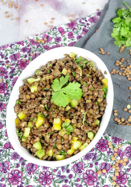 Azefa - Ethiopian Lentil Salad - Global Kitchen Travels