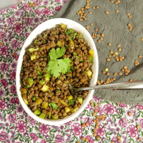 Azefa - Ethiopian Lentil Salad - Global Kitchen Travels