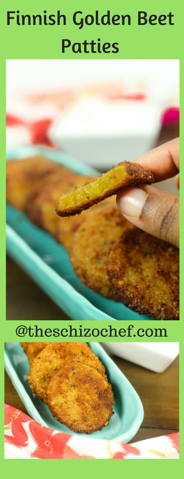 Finnish Beetroot Patties - Golden Beet Fritters | Global Kitchen Travels