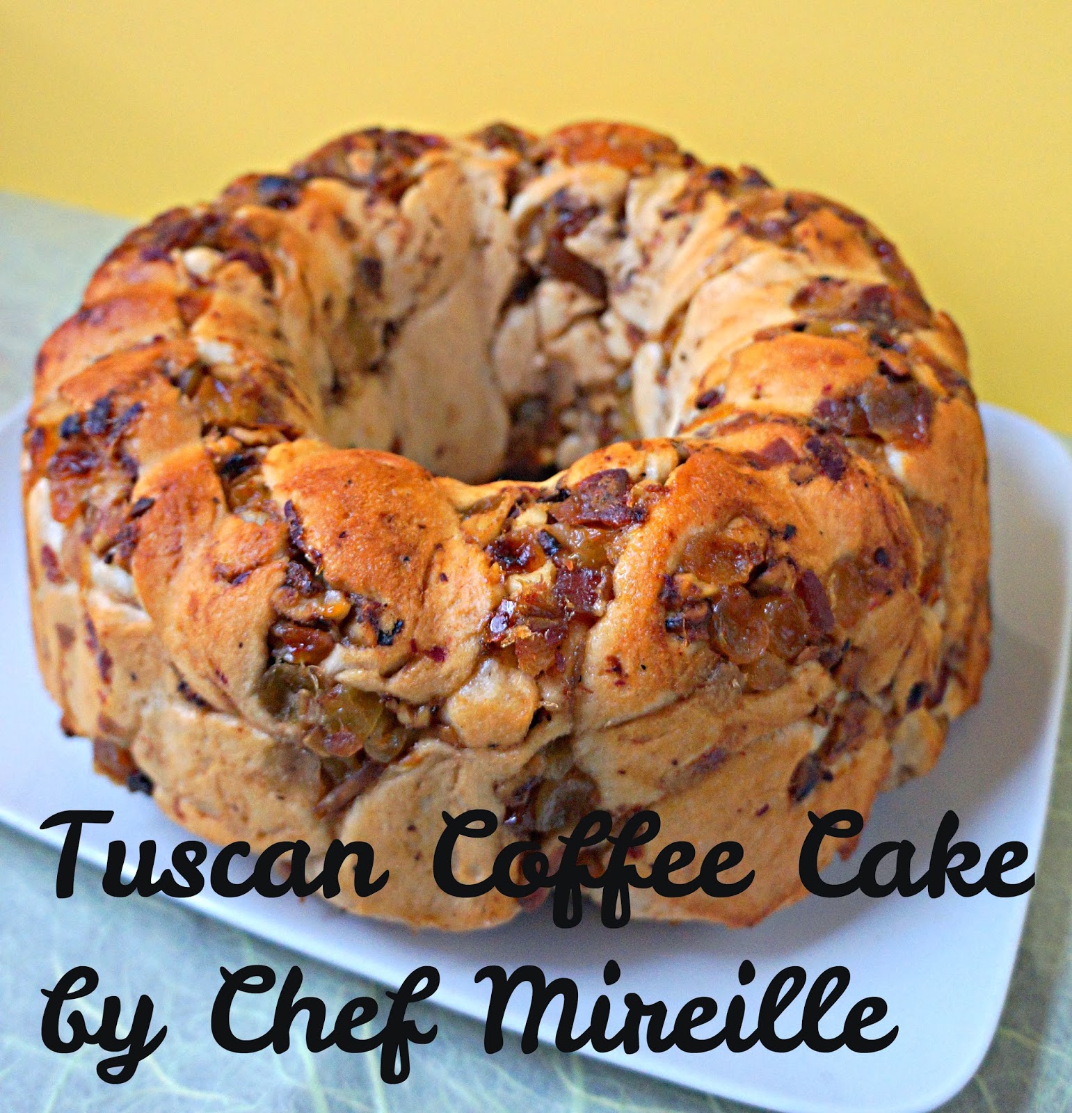 Italian Coffee Cake with Dried Fruit and Walnuts - Global Kitchen Travels