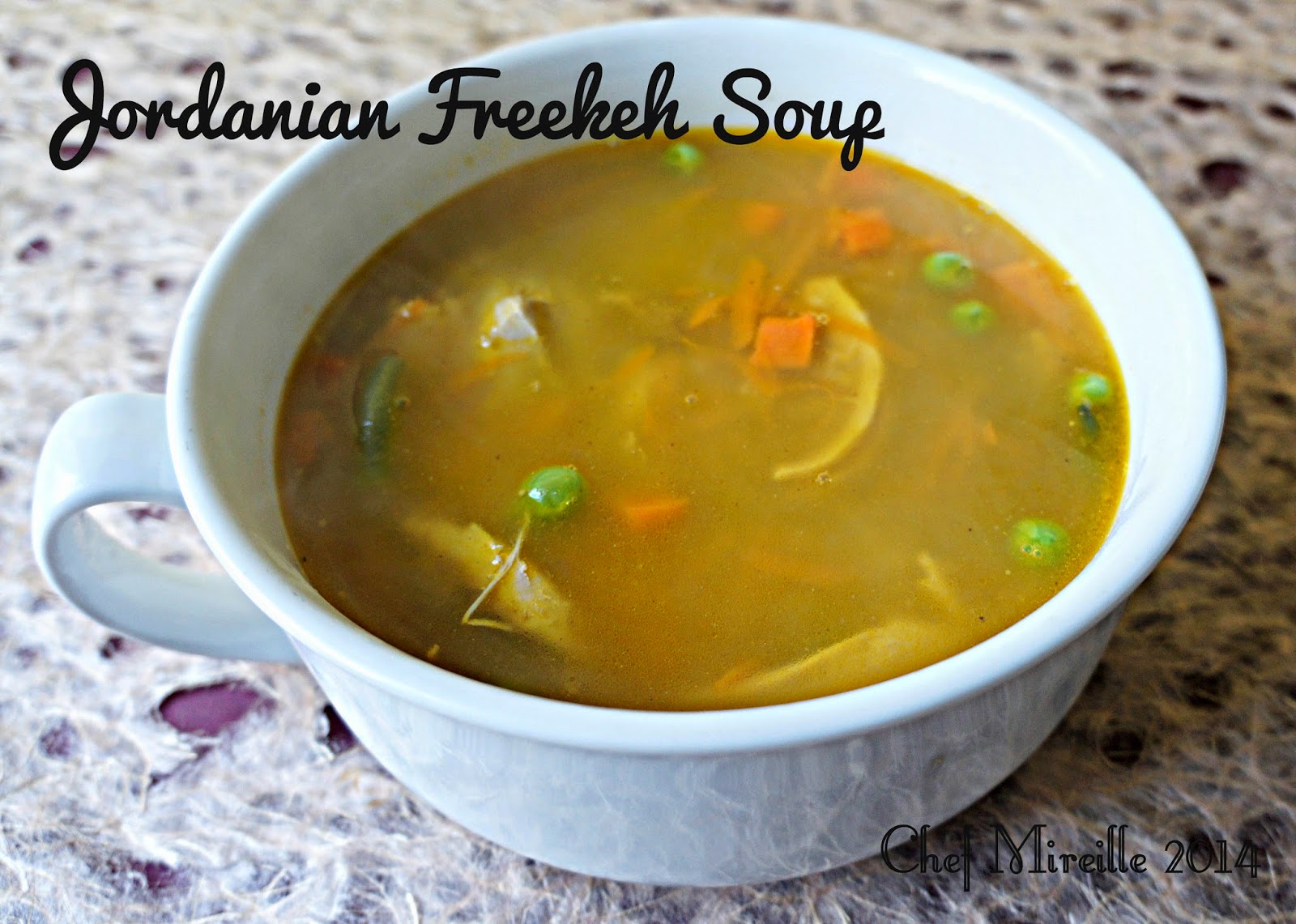 Freekeh Soup - Jordanian Chicken Green Wheat Soup - Global Kitchen Travels