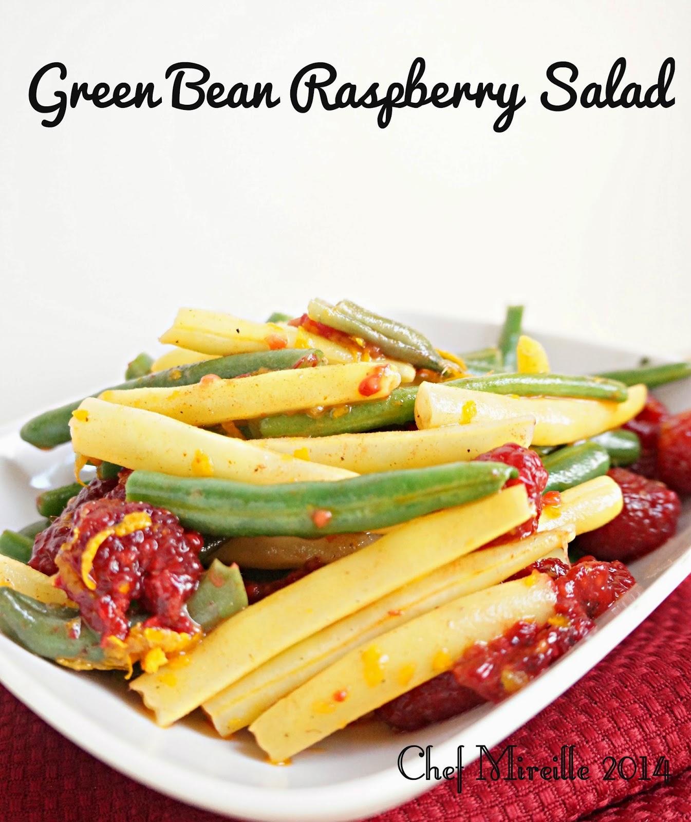 Green Bean Raspberry Salad - Global Kitchen Travels