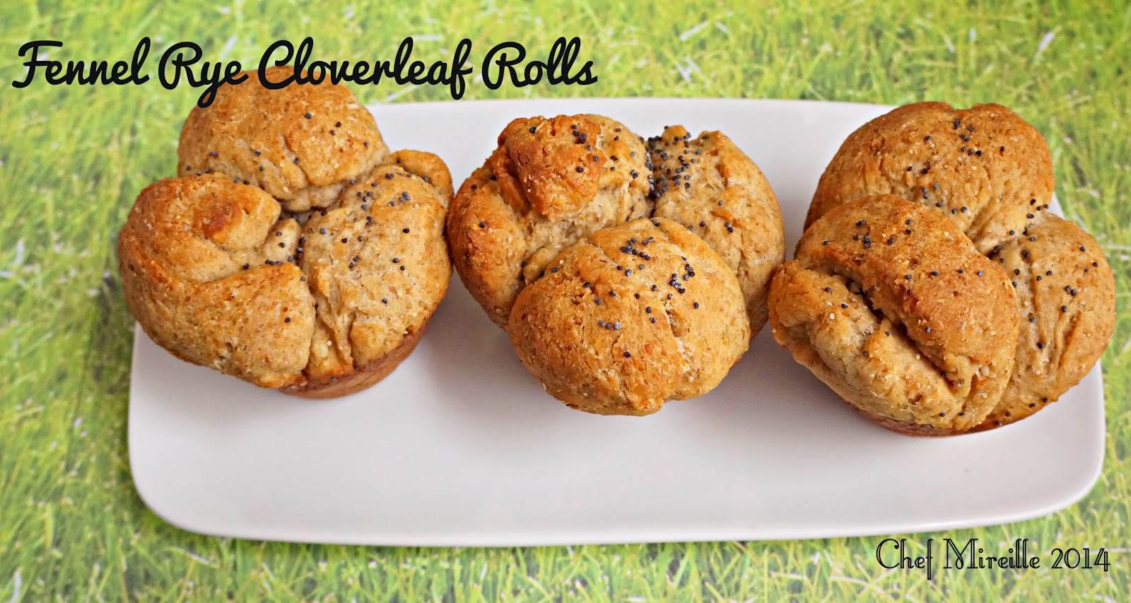 Fennel Rye Cloverleaf Rolls - Global Kitchen Travels