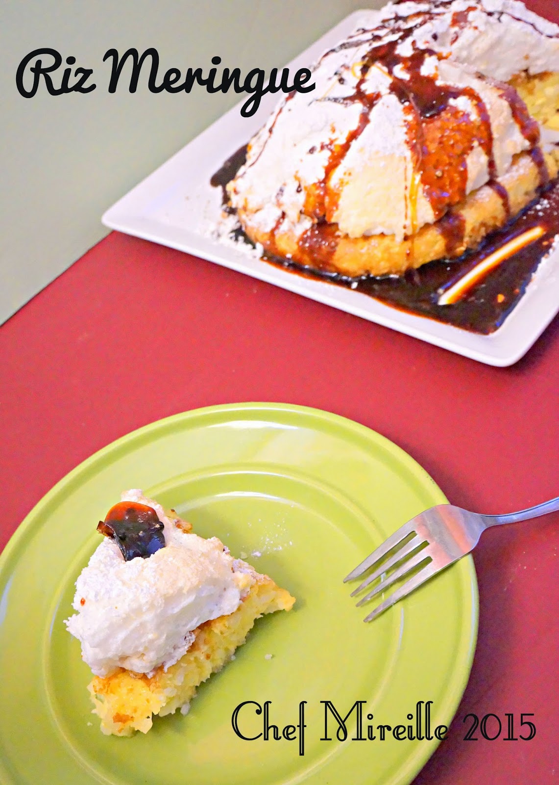 French Rice Meringue Dessert - Global Kitchen Travels