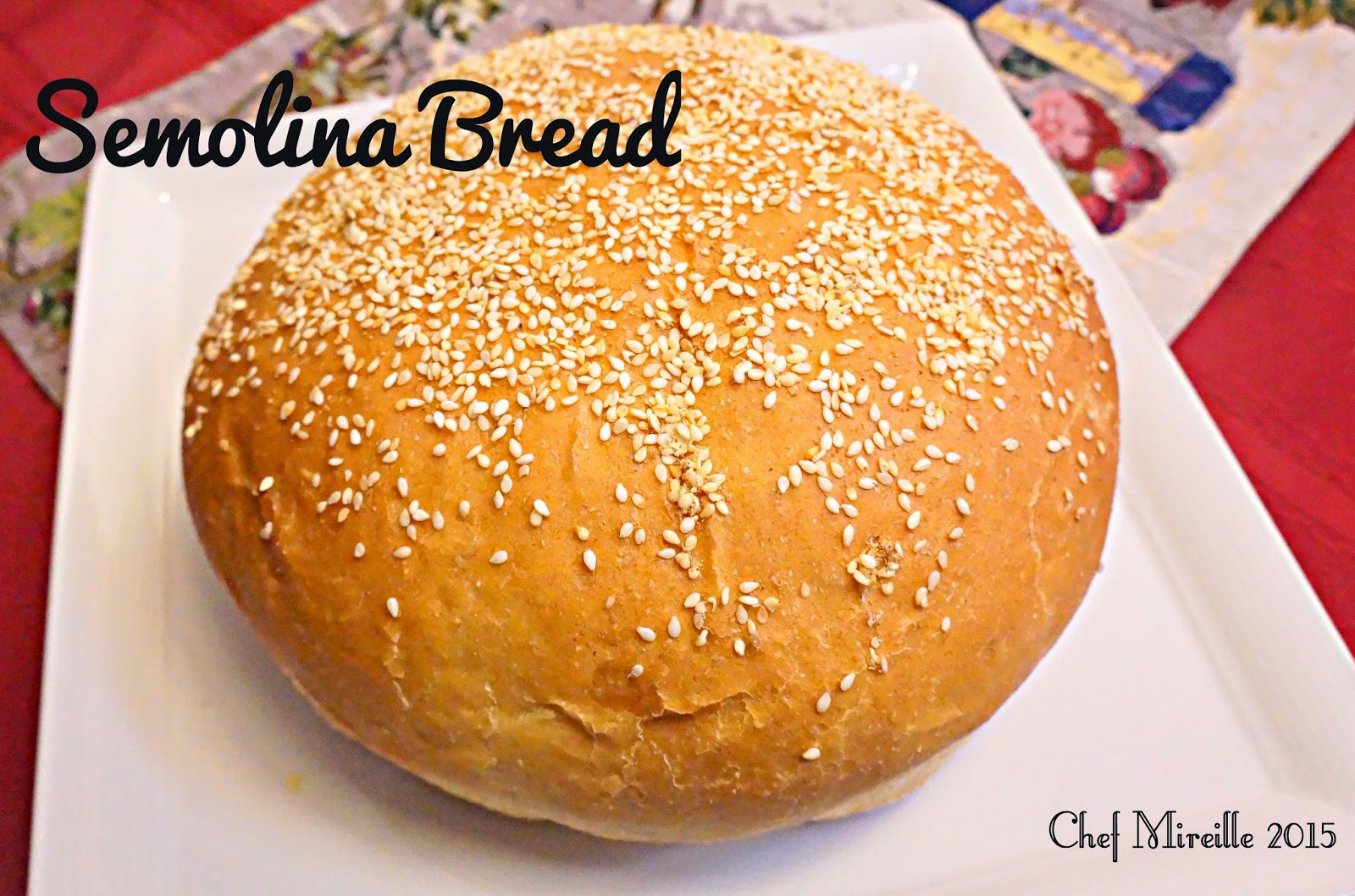 Rustic Semolina Bread - Global Kitchen Travels