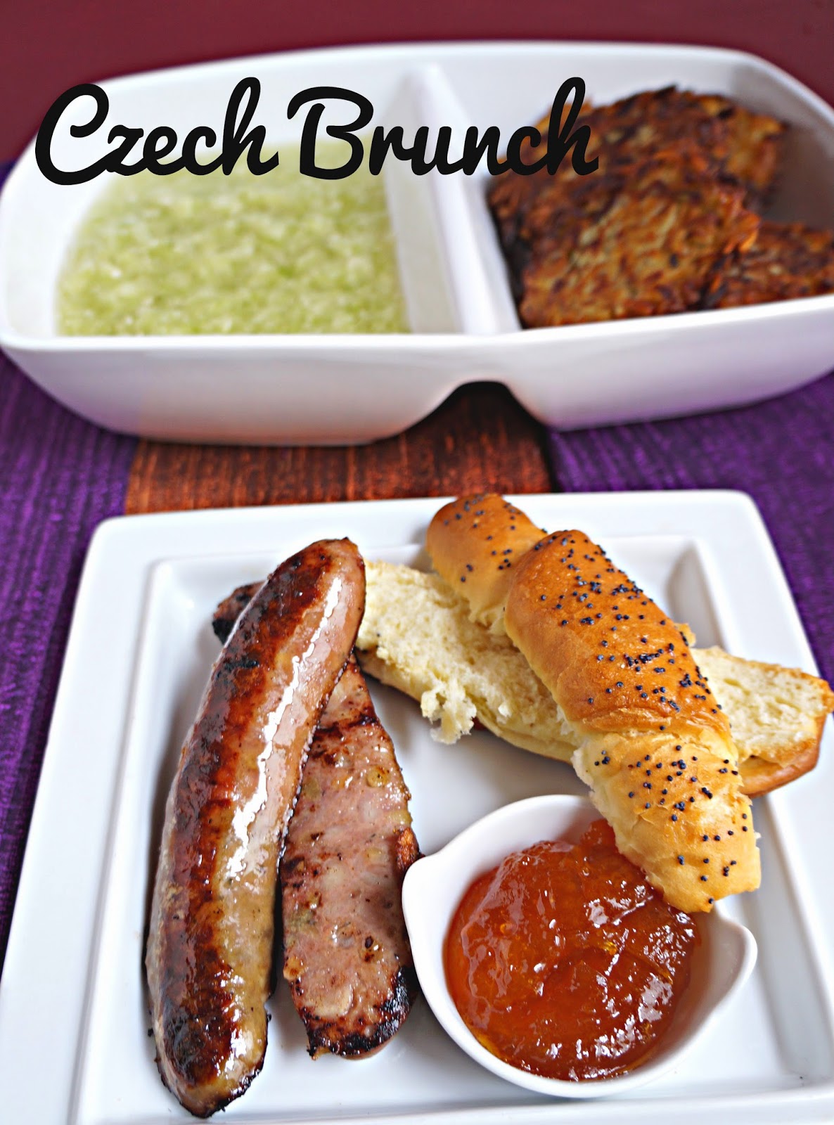 Czech Style Brunch - Rohliky, Bramboracky & Okurkovy Salat - Global ...