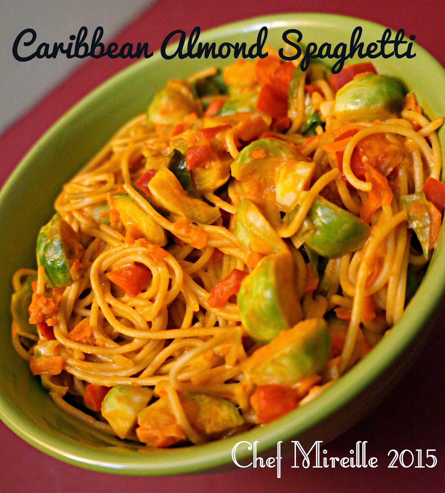 Caribbean Spaghetti with Brussel Sprouts - How to make Caribbean Style ...