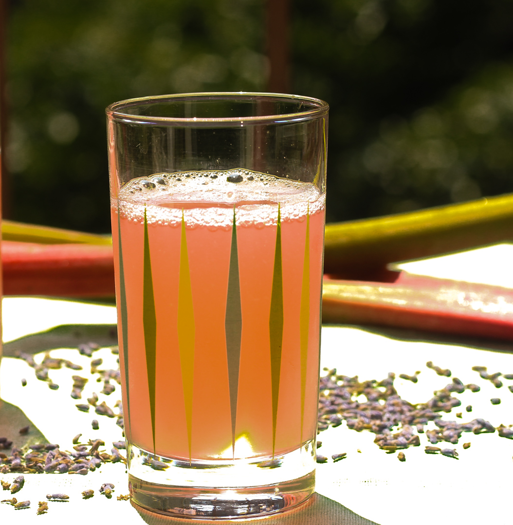 Rhubarb Lavender Iced Tea - Global Kitchen Travels