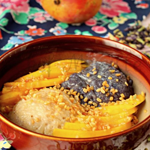 Thai Sticky Rice And Mango (with Blue Sticky Rice Variation) - Global ...