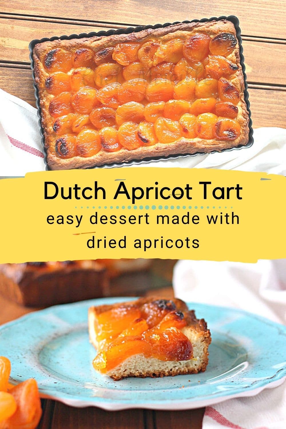 Traditional Dutch Apricot Tart - Global Kitchen Travels