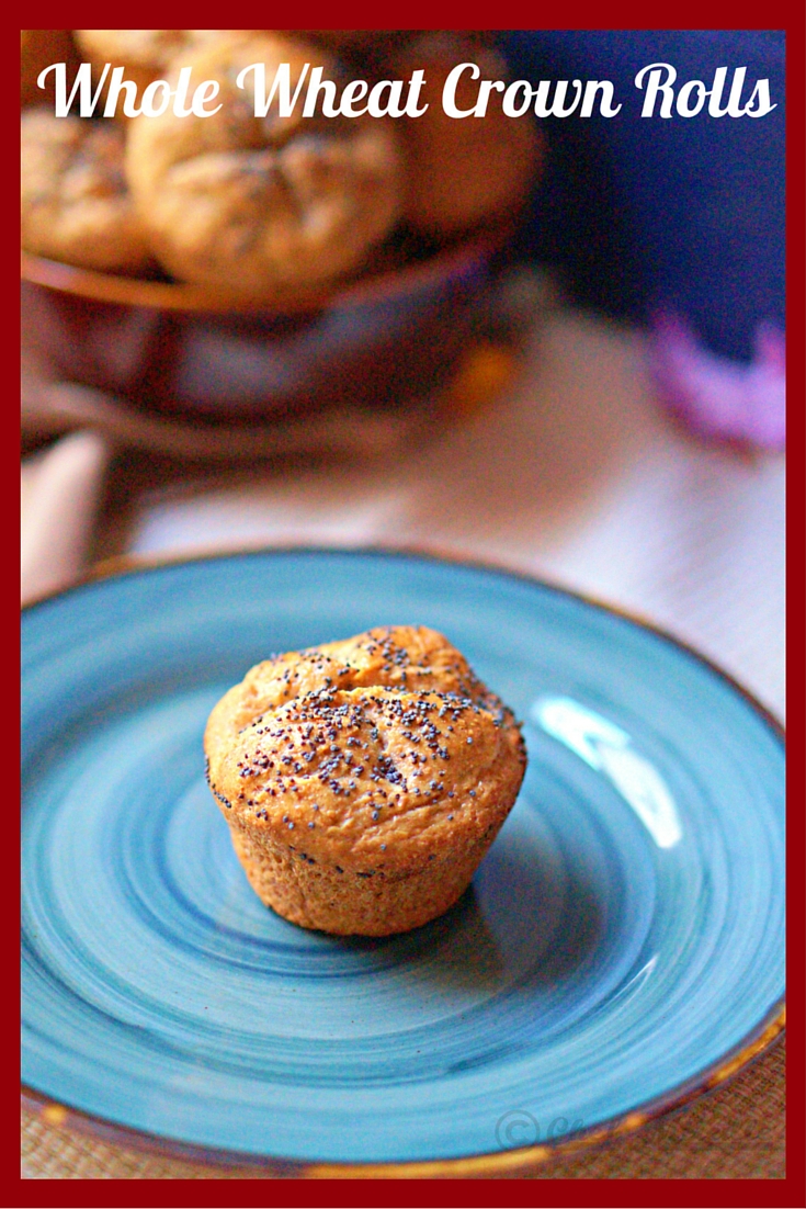 Whole Wheat Crown Rolls - Global Kitchen Travels