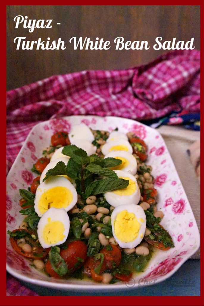 Piyaz - Turkish White Bean Salad - Global Kitchen Travels