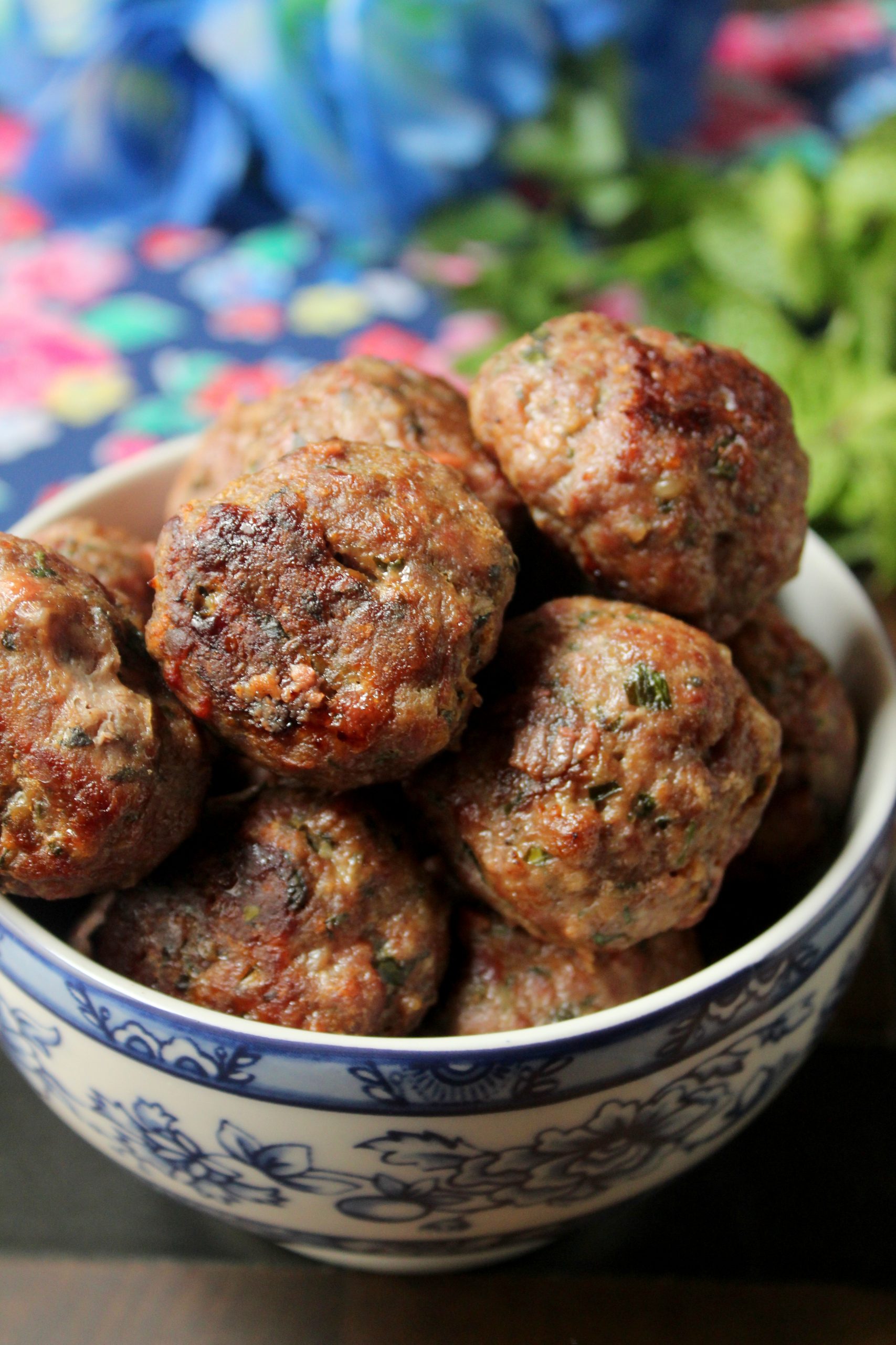 Keftedes - Greek Meatballs with Mint Yogurt Sauce - Global Kitchen Travels