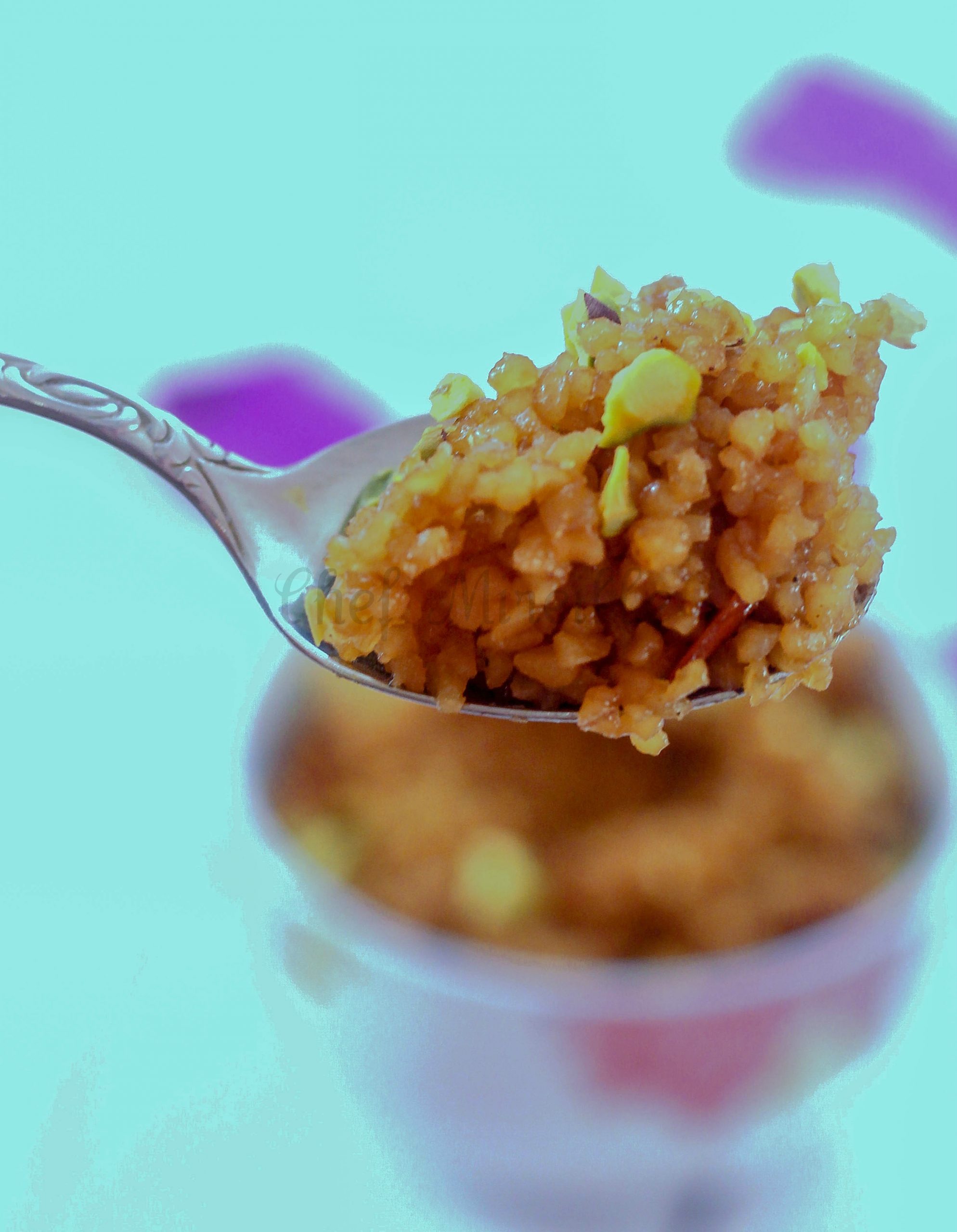 Sakkarai Bulgur Pongal - Indian Bulgur Dessert - Global Kitchen Travels