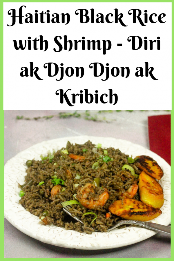 Haitian Black Mushroom Rice with Shrimp - Diri Ak Djon Djon ak Kribich ...