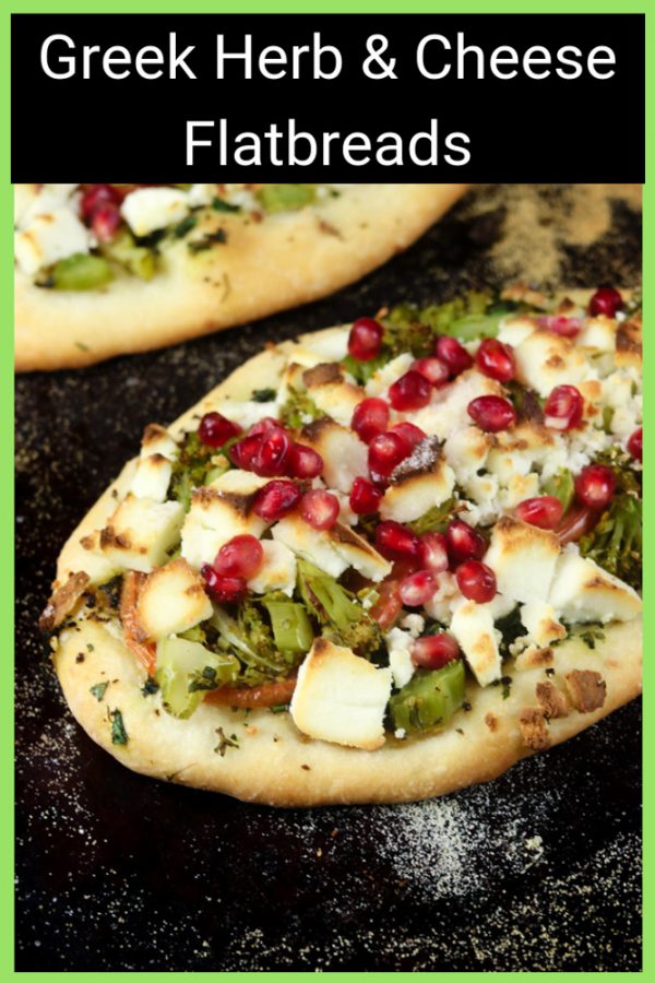 Greek Herb Cheese Flatbread - Global Kitchen Travels