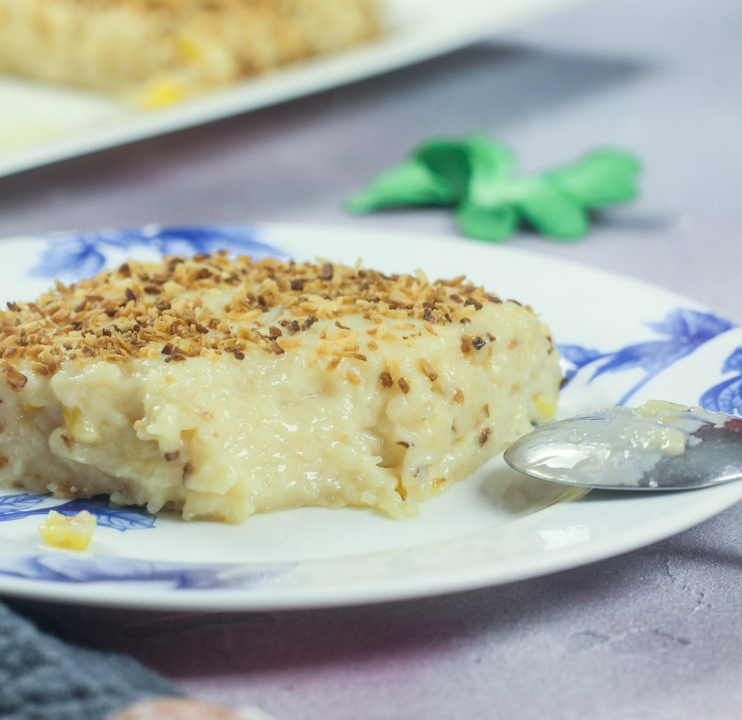 Maja Blanca - Gluten Free Filipino Coconut Pudding - Global Kitchen Travels
