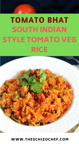 South Indian Tomato Rice - Karnataka Tomato Bhat - Global Kitchen Travels