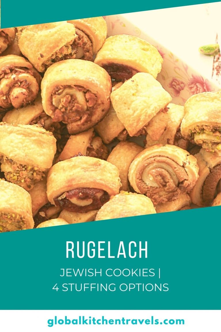 Rugelach Recipe - Jewish Filled Cookies - Global Kitchen Travels