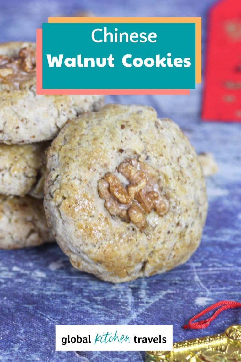 Chinese Walnut Cookies - Hétáosū/ Hup Toh Soh - Global Kitchen Travels