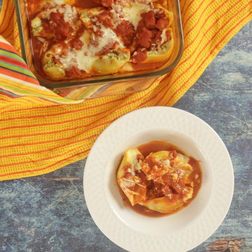 Ricotta Stuffed Shells with Broccoli - Global Kitchen Travels