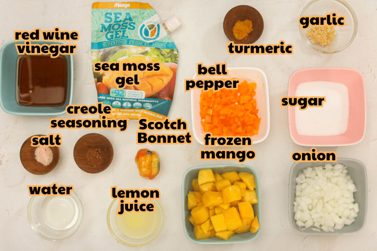 Easy Caribbean Mango Habanero Sauce Recipe with Sea Moss - Global ...